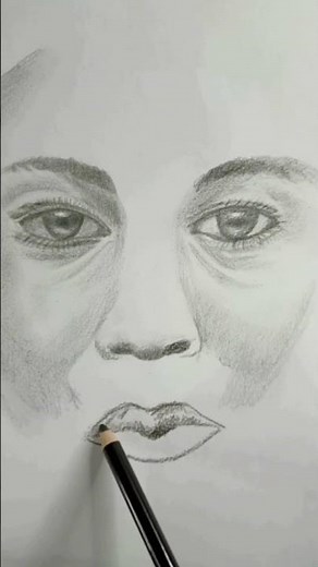 CARA Dibujada a lápiz paso a paso🖤 APRENDE a DIBUJAR un ROSTRO de PERFIL que se VEA NATURAL