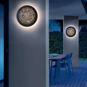 [Hot Item] Modern Stainless Steel Acrylic Outside Wall Light Sconces for Courtyard, Villa LED Lamp