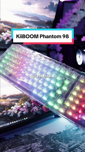 Creamy Sounding Lavender Mechanical Keyboard with Wireless Connectivity