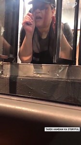 2.3M views · 342 reactions | Footage of the altercation, filmed by Tarek Hamdan, shows the employee arguing with Hamdan at the drive-thru window. He said the worker launched into an anti-Muslim rant, claiming that all Muslims are terrorists. | The National Desk - TND | Facebook