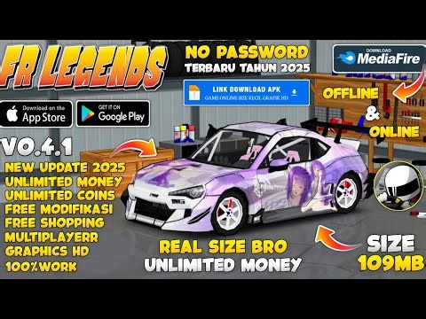 FR Legends Mod Apk 0.4.1 Terbaru 2025 - Unlimited Money & Unlock All Cars