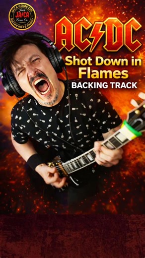 AC/DC – Shot Down in Flames 🔥 Angus Style Backing Track | Full Video on Channel