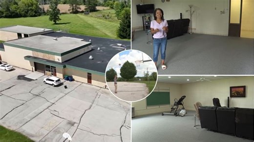 4 bedrooms, 13 bathrooms: Couple turns elementary school into home