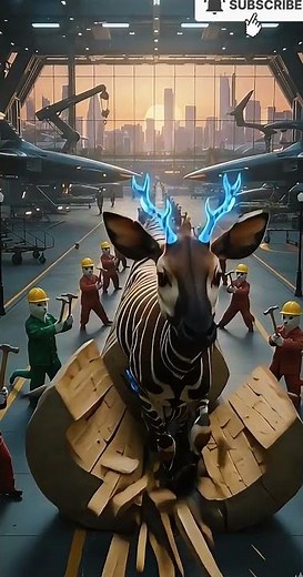 “Futuristic Okapi Awakens | Ultra Realistic 8K CGI Animation | AI Cinematic Scene”