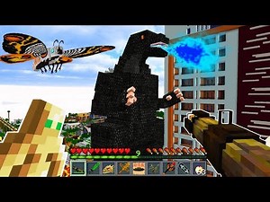 KILLING MINECRAFT GODZILLA WITH NUKES!!