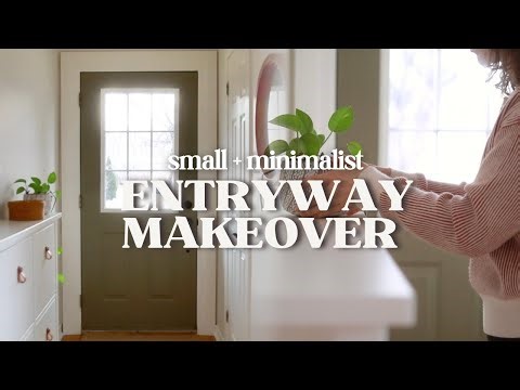 SMALL ENTRYWAY MAKEOVER | Minimalist Hallway Refresh