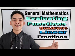 Evaluating Functions - Quadratic Function, Linear Function and Fractions I Señor Pablo TV