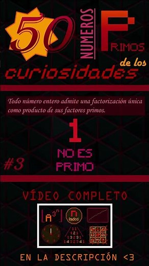 ⚡EL 1 NO ES PRIMO - Números Primos || #matematicas #primo #math #prime #number #numero