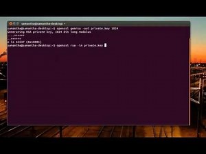 Generating Private Keys Using Openssl