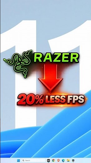 Get +20 FPS by fixing this Razer Software "bug" | #pc#windows11 #razer #microsoft #tech