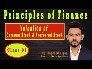 Valuation of Common Stock and Preferred Stock | Principles of Finance | Bangla Tutorial Class 01