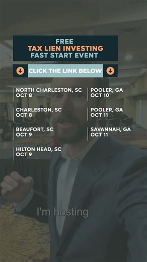 2.5K views · 90 reactions | Join me at my FREE Live Tax Lien Fast...