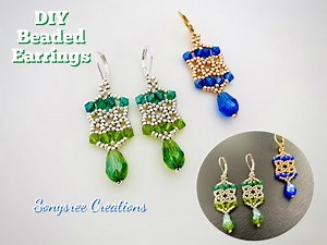 Fast & Easy Beaded Earrings || How to make Beaded Earrings || Simple Pattern