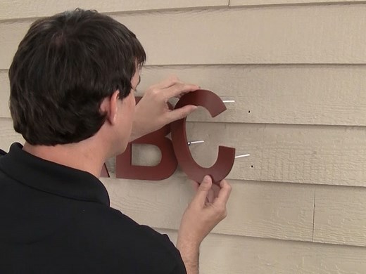 How to Install Sign Letters on an Uneven Surface - Hang a Sign like a Pro | DIY
