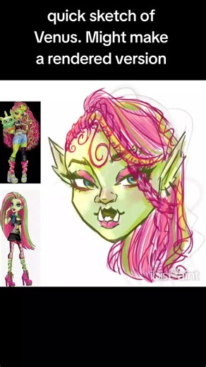 Quick Sketch of Venus from Monster High