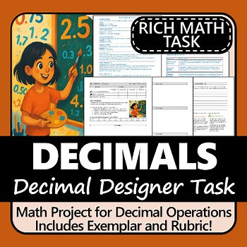 Decimal Design Project | Decimal Operations Word Problems | Math 7 Rich Task