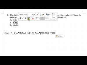 CFA Level 1 Mock Exam Questions Portfolio Management part 1