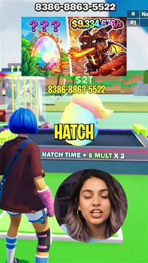 🌈🦄 SECRET RAINBOW EGG CODE?! 😱🔥 In Brainrot Hatch, there’s a hidden code that unlocks the Rainbow Egg – Unicornini 👀✨ And inside this egg? An EXCLUSIVE Brainrot that only players with the code can get 🌈🧠💥 This one is rare, colorful, and perfect for collectors who want something unique 😈 Use the code, unlock the Unicornini egg, and hatch your exclusive Brainrot now! Don’t miss it 👇🔥 🎮 Brainrot Hatch – Map Code: 8386-8863-5522 #BrainrotHatch #RainbowEgg #Unicornini #SecretCode #Exclusi