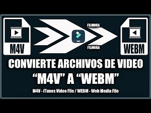 Convert m4v video files to webm - Filmora 14