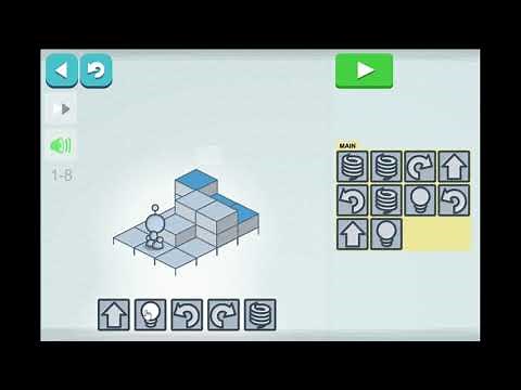 Hour of Code: Lightbot - Level 1-8 Full Tutorial