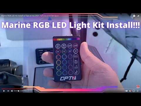 Marine RGB LED Kit Install w/Tips on my 2021 Yamaha 210 FSH Sport