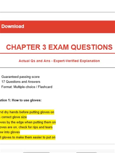 CHAPTER 3 EXAM QUESTIONS 2026 🚀 | 17 Q&A Practice Test 🔥📘 Score Higher & Pass Confidently 🎯 Prepare smarter with this updated 2026 Chapter 3 practice exam! 📝✨ Featuring 17 real-style questions and answers designed to strengthen your understanding, improve retention, and boost confidence before test day 💡📊 Perfect for classroom exams, certification review, online courses, and professional study in 2026 🏆📚 This focused practice set helps you review key concepts, identify important topics,