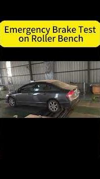 Emergency Brake Test on Roller Bench