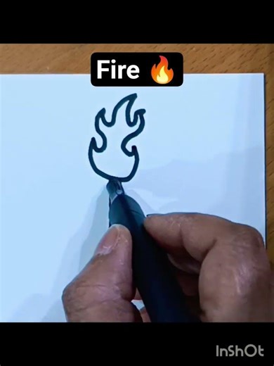 Fire 🔥 drawing EASY