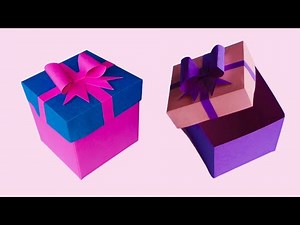 DIY gift box || Paper gift box easy || Origami gift box || Anku art and craft