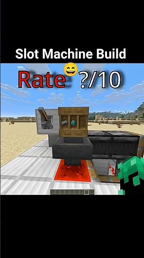 Minecraft Easy Slot Machine Build 😄#minecraft #slot #shorts #shortsfeed