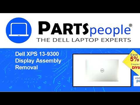 Dell XPS 13-9300 (P117G001) Display Assembly How-To Video Tutorial