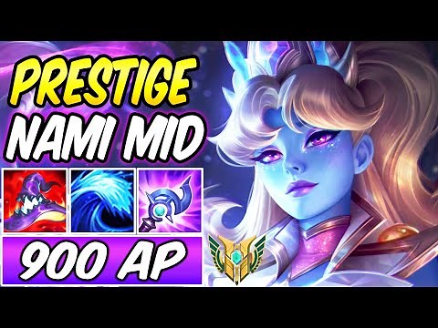 S+ PRESTIGE FULL AP NAMI MID ONE-SHOT 60K DMG | SPACE GROOVE | Build & Runes | League of Legends
