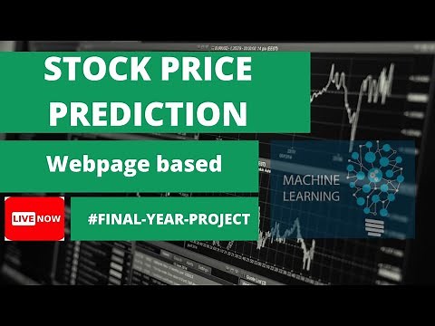 Stock Price Prediction Project Using Machine learning || Final Year Project
