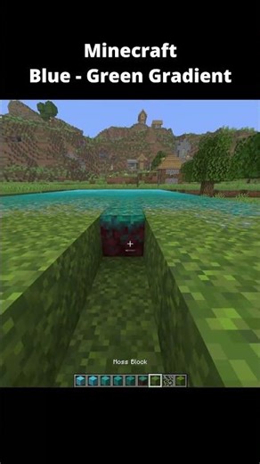 Blue - Green Minecraft Gradient