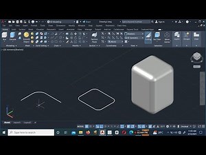 HOW TO USE THE FILLET COMMAND IN AUTOCAD