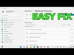 How To Fix Optional Features Not Installing in Windows