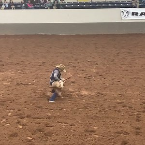 FPC Rodeo Sophomore Goat-Tyer Keni Labrum from Vernal, UT taking the lead at the Ranger College Rodeo with a 6.6 second run! #fpcrodeo #fighthefight | Frank Phillips College Rodeo Team