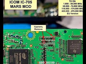 ICOM IC-705 Mars/CAP Mod
