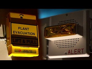 Testing Creepy Fire Alarms Alone in the Dark... | Voice Evac System Test 27