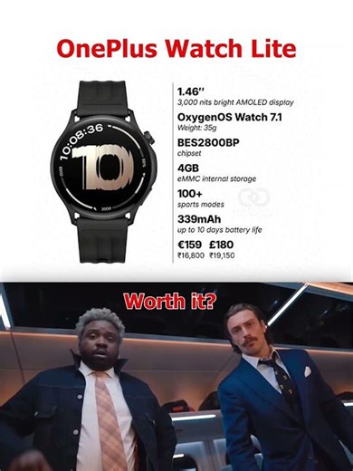 OnePlus Watch Lite: 10-Day Battery & 100+ Sports Modes