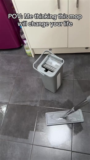 This mop and bucket set is absolutely brilliant. I use every single day for all my cleaning needs. #mop #mopping #cleaninghacks #floorcleaning #cleaning