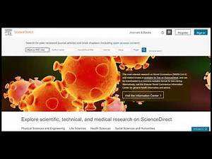 Searching in ScienceDirect
