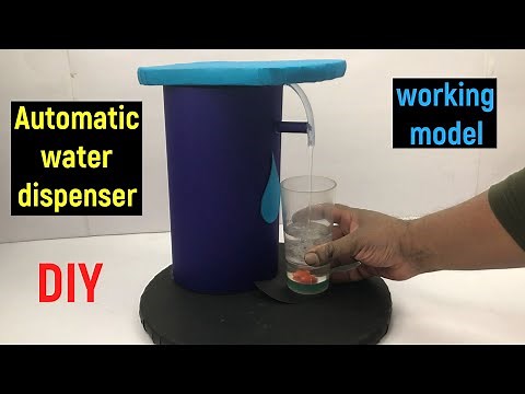 automatic water dispenser working model - water dispenser working model - diy - diyas funplay