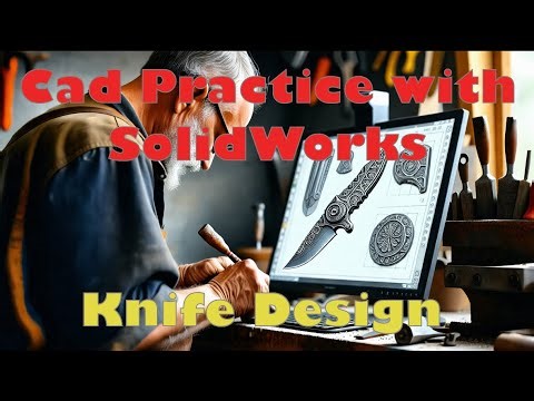CAD practice 021 - SolidWorks (knife design) - Hatchet/Axe part 4