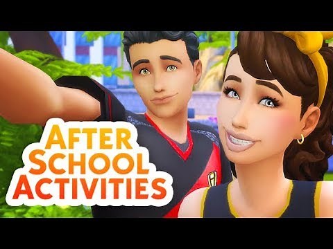CHEERTEAM, FOOTBALL PRACTICE, SWIMTEAM + MORE | THE SIMS 4 // AFTER SCHOOL ACTIVITIES MOD REVIEW