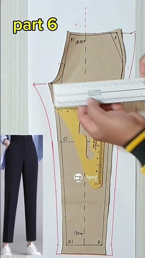 basic pattern for women's trousers #shorts #sewingpattern #patternmaking #patterndrafting #fashion