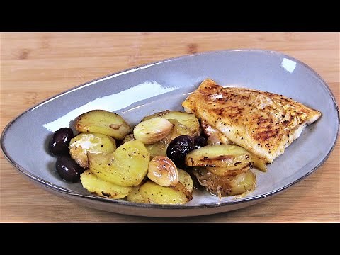 Baked Cod Fillet with Potatoes-Oven Baked Cod Fillet-a delicious Portuguese Fish Fillet recipe