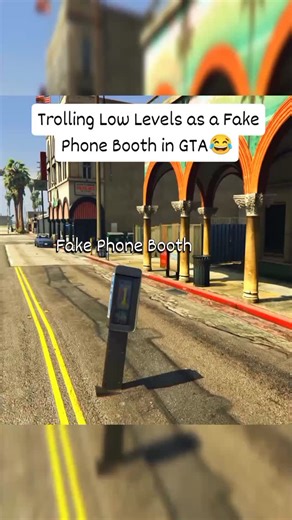 BuzzFizz on Instagram: "Trolling Low Levels as a Fake Phone Booth in GTA V 😂#shorts #gta #gtaviral"