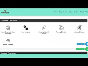 🛠️ Best Construction Calculators for Civil Engineers & Builders | Cost, Concrete & More!