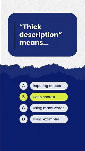 What is Thick Description in Qualitative Research?